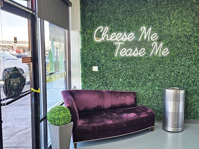 The "Cheese Me, Tease Me" wall isn't just Instagram bait – it's the philosophy behind every dish at Lucino's, where cheese is never an afterthought.
