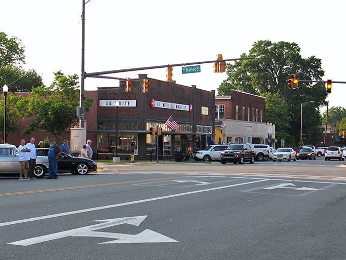Downtown Athens has that "everybody knows your name" vibe where car enthusiasts and window shoppers create the perfect small-town tableau.