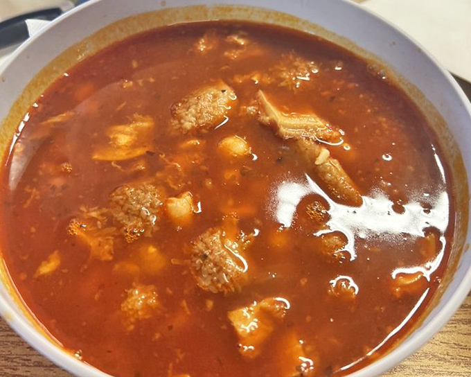 Menudo – the legendary hangover cure that's worth ordering even when you're feeling fine. A spicy, soul-warming bowl of redemption.