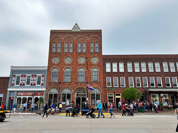 The Opera House stands as a cultural cornerstone where entertainment and history harmonize in brick-fronted splendor.
