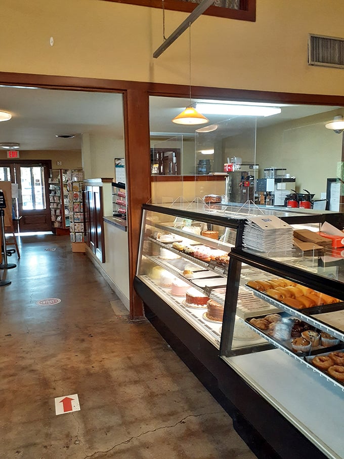 Display cases that function as both food storage and therapy—just looking at them lowers your blood pressure (before raising it).