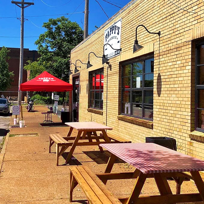 Outdoor picnic tables for those who can't wait to dig in or who prefer their BBQ with a side of fresh air.
