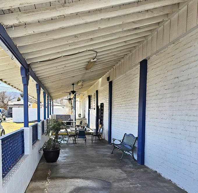 The covered porch offers a moment of quiet contemplation before or after your meal – a rare commodity in our rushed world.