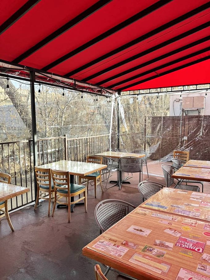 The outdoor seating isn't just a patio—it's nature's dining room where fresh air makes everything taste 17% better, scientifically speaking.