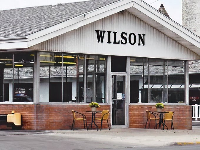 Wilson's exterior hasn't surrendered to trendy makeovers – it wears its decades of service with the confidence of a place that knows its worth.
