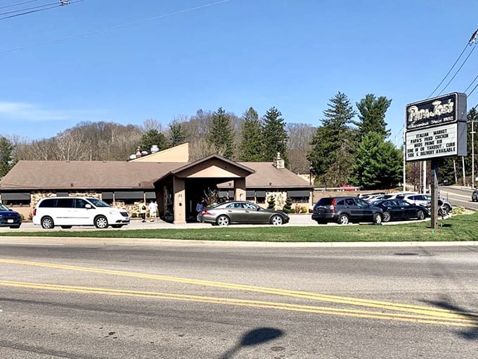 From the outside, Papa Joe's promises a dining experience worth the journey – like finding a secret passage to Italy in Northeast Ohio.