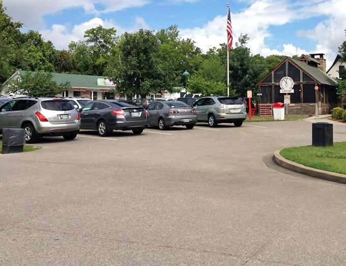Even the parking lot stays packed – a sure sign you've found something special in Nashville.