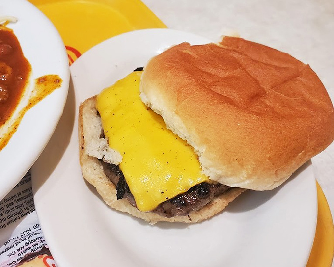 The humble cheeseburger—perfectly melted American cheese on a beef patty—proves that sometimes the classics need no improvement.