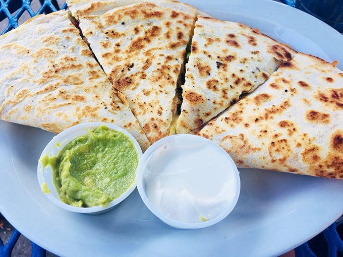 Quesadilla perfection with guacamole so green it would make Kermit jealous. Simple food executed with the precision of a Swiss watchmaker.