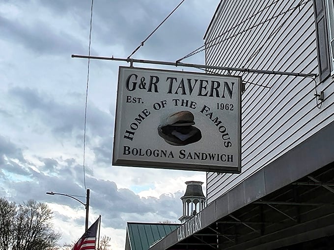 The sign says it all – "Home of the Famous Bologna Sandwich" isn't just advertising, it's a promise they've kept since 1962.