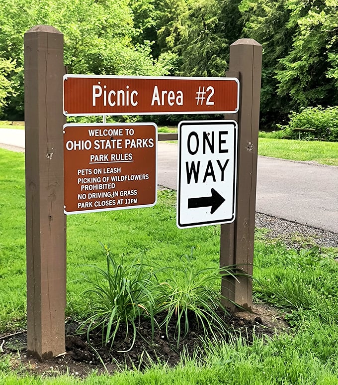 Even the signs at Beaver Creek are charming. "Picnic Area #2" might as well read "Memory-Making Station: Next Right."