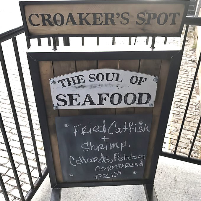 The Soul of Seafood isn't just a slogan—it's a promise written in chalk and delivered on every plate that leaves the kitchen.
