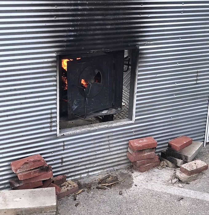 A glimpse into the heart of barbecue magic—the smoker's glowing embers transform tough cuts into tender treasures through time and temperature.
