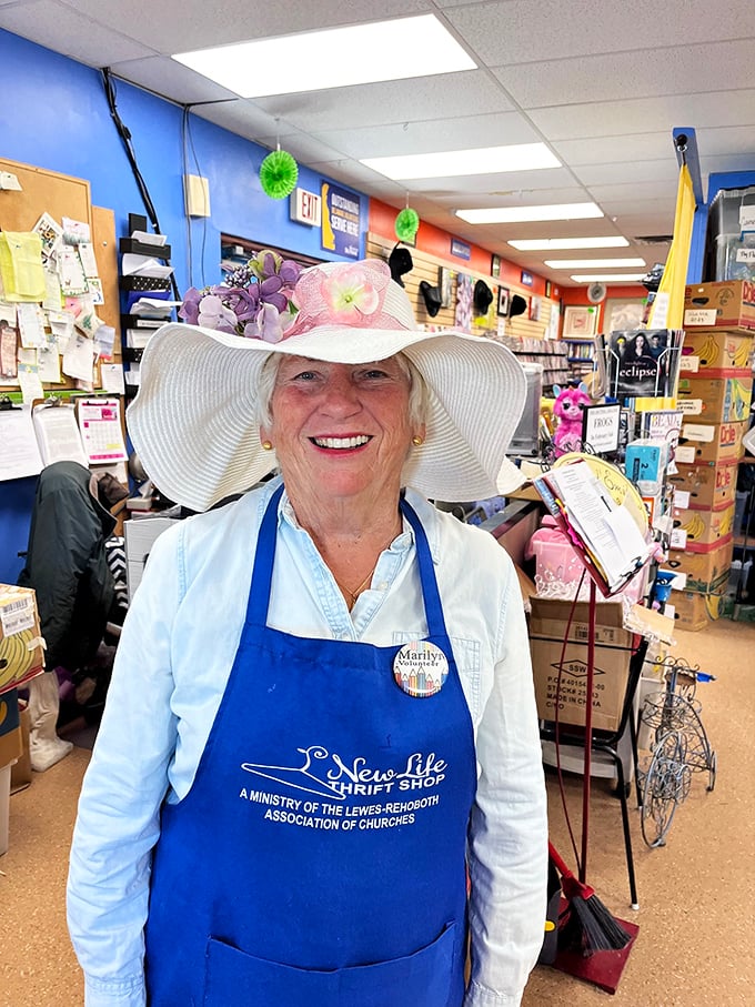 Volunteers are the heartbeat of New Life Thrift Shop. Their knowledge, enthusiasm, and fabulous hat game make treasure hunting even more delightful.