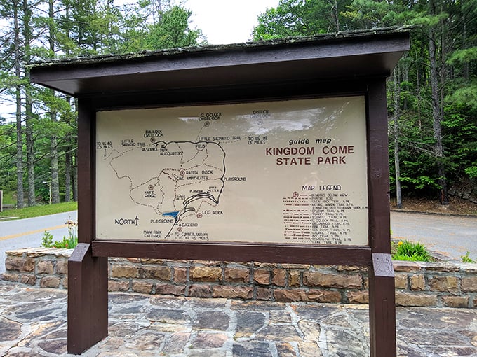 Adventure starts here: the park map reveals a network of trails leading to natural wonders that have waited millennia for your visit.