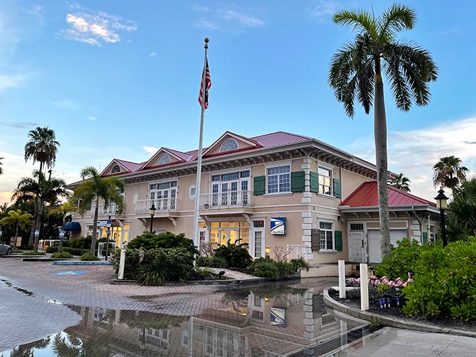 The island's post office – possibly the only place in America where checking your mail feels like a tropical vacation.