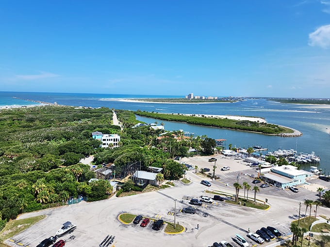 From the top, you'll see why sailors relied on this beacon—the view stretches endlessly across ocean, inlet, and coastal paradise.