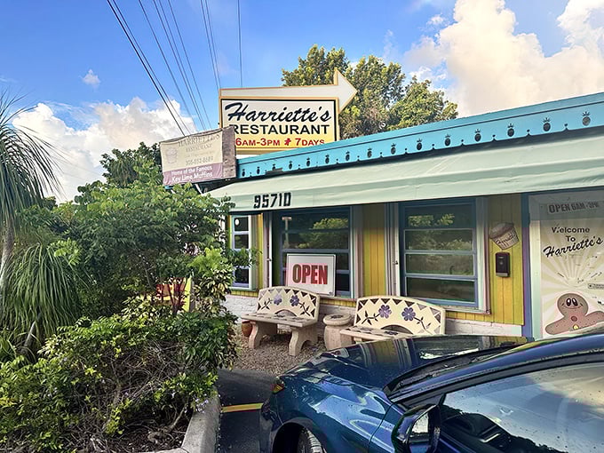 The waiting area at Harriette's – where anticipation builds and the aroma of fresh coffee and biscuits makes even the most impatient person willing to wait their turn.