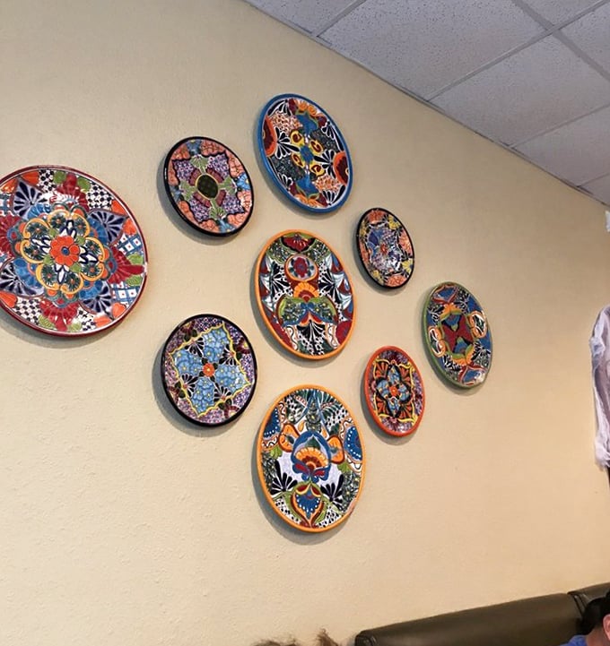 These colorful plates aren't just decoration—they're a preview of the vibrant flavors waiting to jump onto your table.