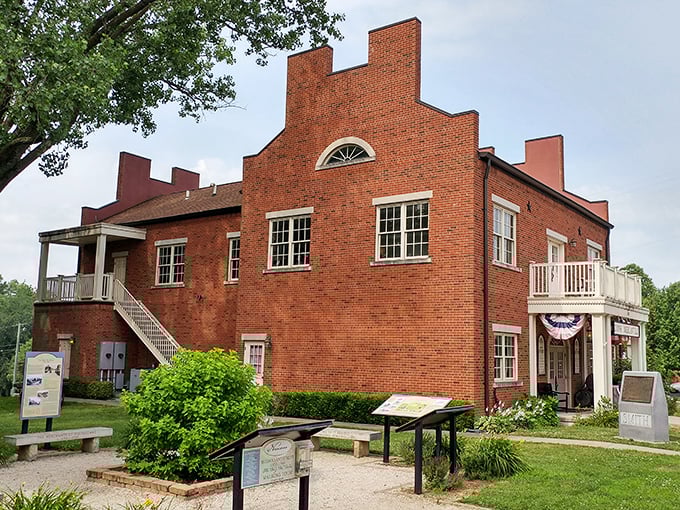 This historic brick building proves that sometimes the best architecture is the kind that simply refuses to quit.