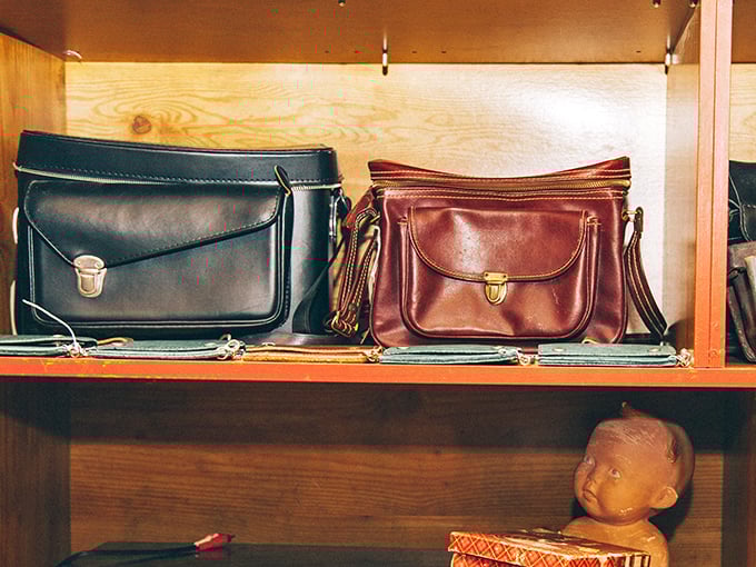 Leather bags with the patina only decades can create. These vintage purses have already witnessed countless adventures and are ready for yours.