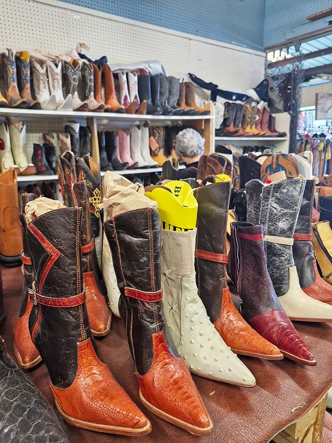Cowboy couture meets Florida flair. These boots weren't made just for walking—they're conversation pieces with built-in swagger.