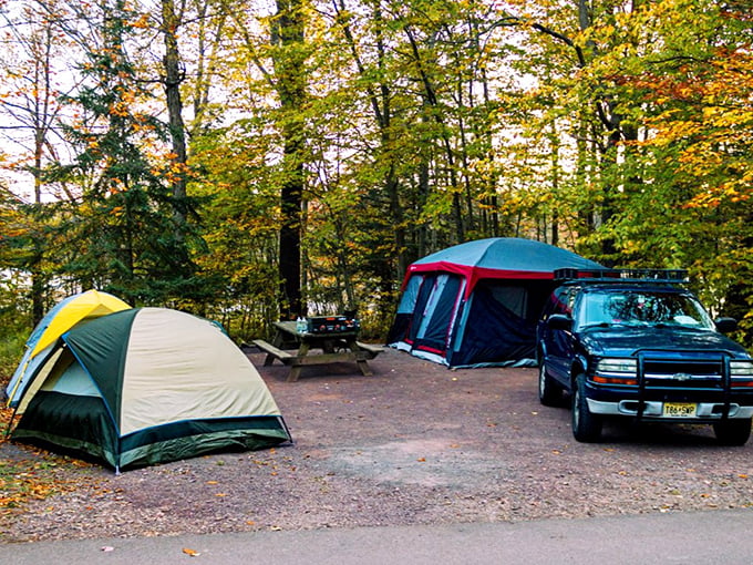 Camping among autumn's palette is Pennsylvania's version of sleeping in an art gallery. Fall foliage provides the most colorful roof you'll ever wake up under.