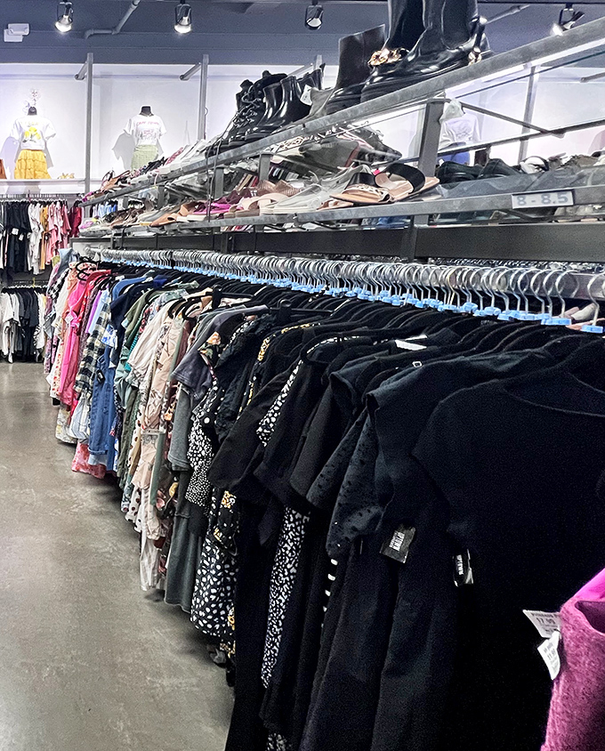 Racks on racks on racks—a fashion forest where every hanger holds potential for your next favorite outfit.