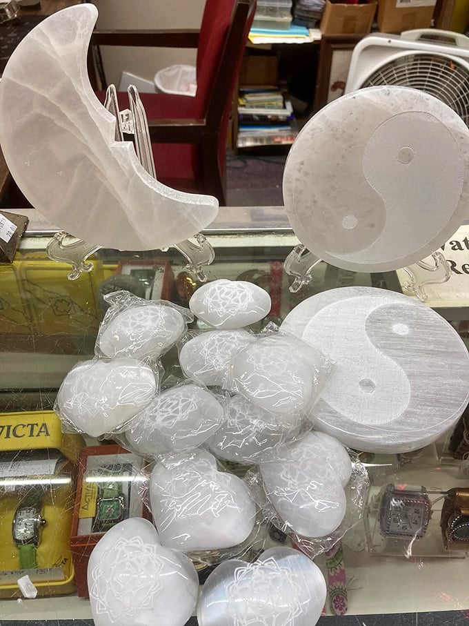 Selenite crystals catch the light like frozen moonbeams – bringing zen vibes and conversation pieces to coffee tables everywhere.