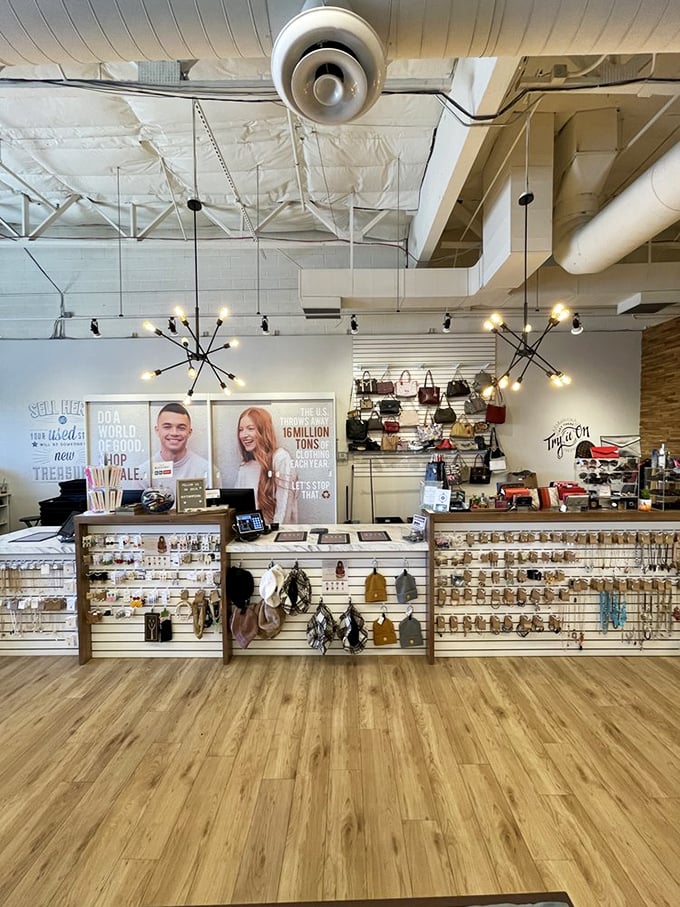 Command central where fashion treasures find new homes. The jewelry display alone could solve all your gift-giving dilemmas.