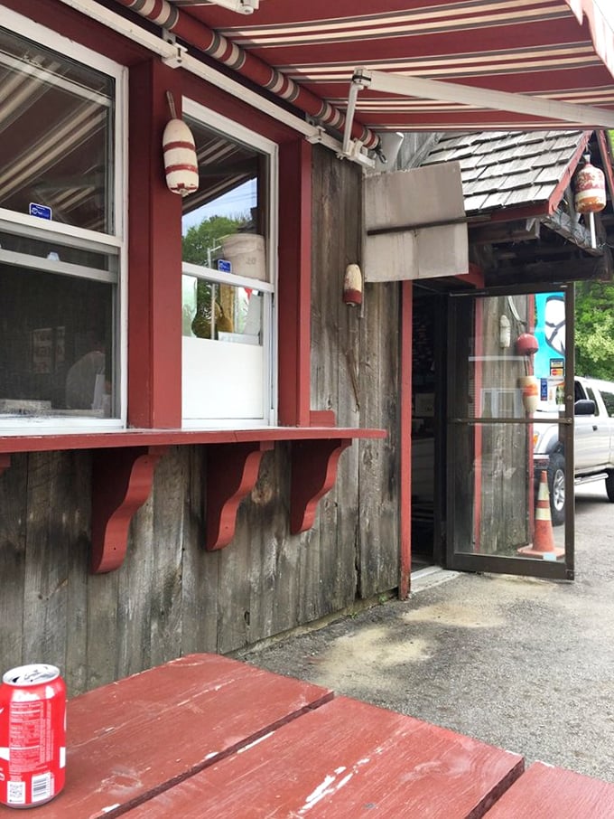 The entrance to seafood nirvana doesn't need a red carpet—just the promise of ocean-fresh treasures inside.