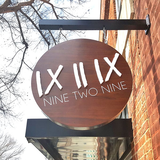 That sign isn't just clever wordplay – it's a mathematical equation where nine plus two plus nine equals delicious.