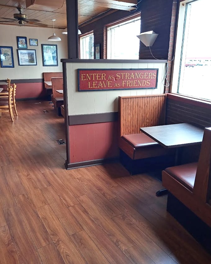 "Enter as Strangers, Leave as Friends" isn't just a sign – it's the philosophy that's kept this chicken institution thriving through decades of changing food trends.