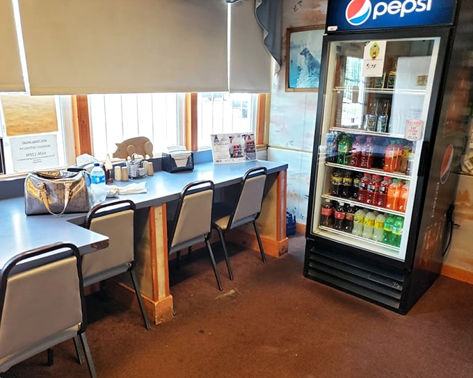 The small dining area offers no frills, just a place to focus on what matters – the extraordinary food that keeps bringing you back.