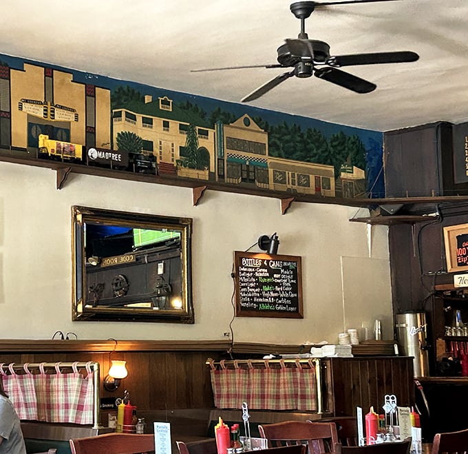 Vintage décor lines the walls, telling stories of Cincinnati's past while patrons create new memories over plates of comfort food excellence.