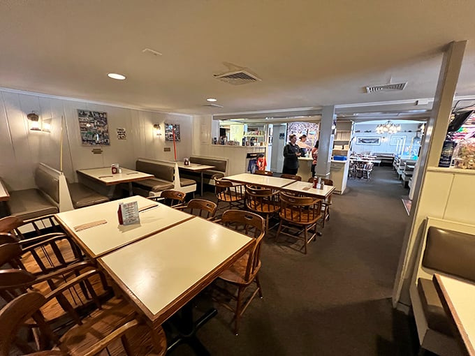 Simple tables, simple chairs, extraordinary food—proof that in the restaurant world, substance trumps style every delicious time.