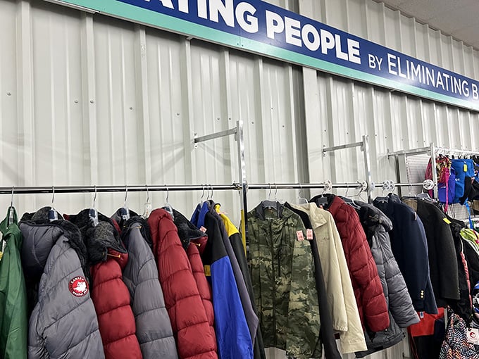 Coat collection that spans every Wisconsin weather scenario. From light spring jackets to serious winter armor, all waiting for their next adventure.