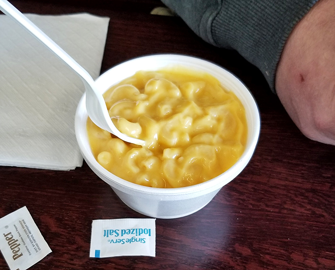 Mac and cheese that doesn't need truffle oil or a fancy name – just honest, creamy comfort that speaks directly to your soul.