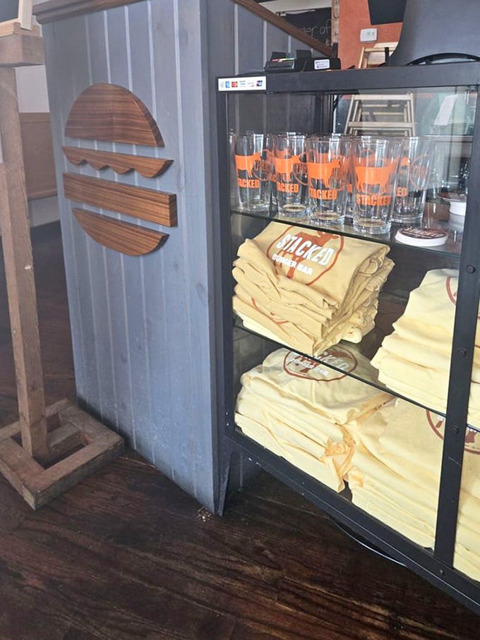 Branded merchandise for when you want to take the Stacked experience home – or just prove you've made the pilgrimage.