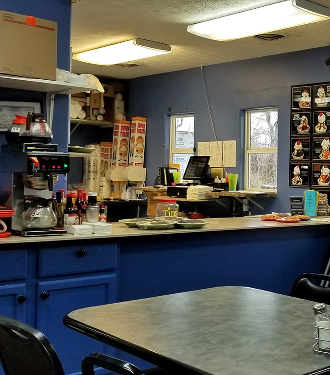 The command center of comfort food operations—where milkshakes are born and diet plans go to die, gloriously.