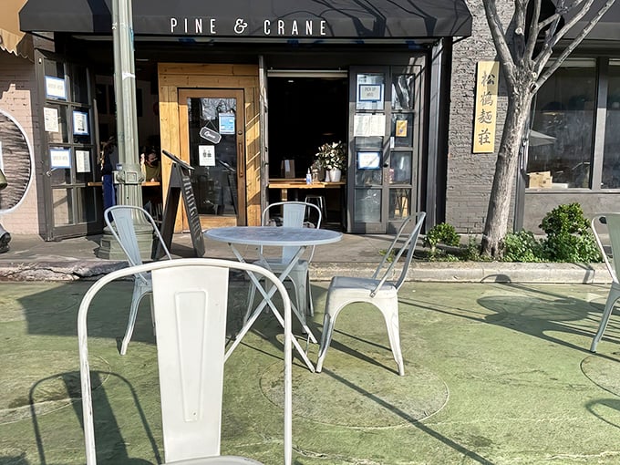 Outdoor seating that captures that perfect LA vibe – casual enough for Tuesday lunch, special enough for Saturday date night.