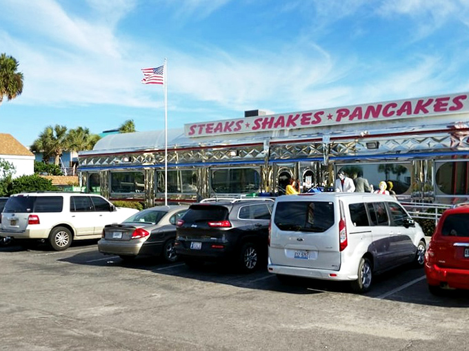 The parking lot fills early—locals know that breakfast waits for no one, especially during tourist season.