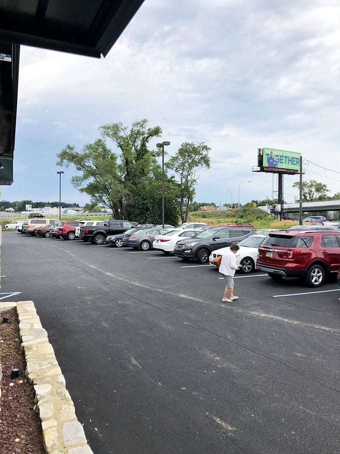 A packed parking lot tells the real story—when locals willingly wait for breakfast, you know you've found something special.