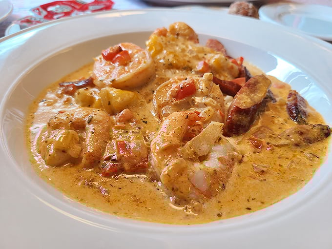 Shrimp and grits swimming in creamy sauce bring Southern soul food north, and Delaware is infinitely better for it.