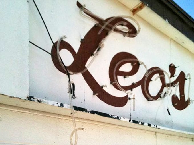 The vintage Leo's sign has guided hungry Oklahomans through decades of cravings—a beacon of barbecue hope.