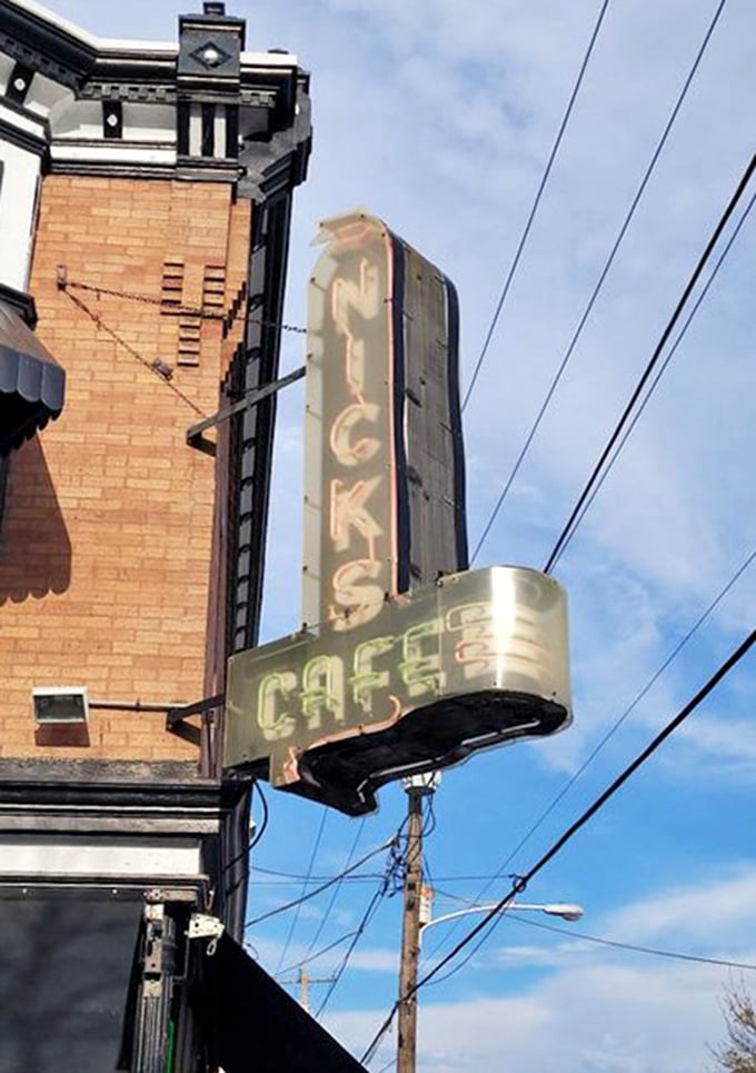 The vintage sign that's guided hungry pilgrims for generations. Like a lighthouse for those lost in a sea of mediocre sandwiches.
