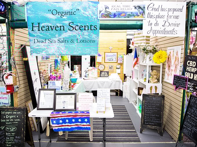 Heaven Scents offers Dead Sea products that promise relaxation—because after a day of bargain hunting, your wallet isn't the only thing that needs rejuvenation.