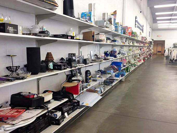 Electronics, small appliances, and miscellaneous gadgets—the aisle where tech goes for its second act.