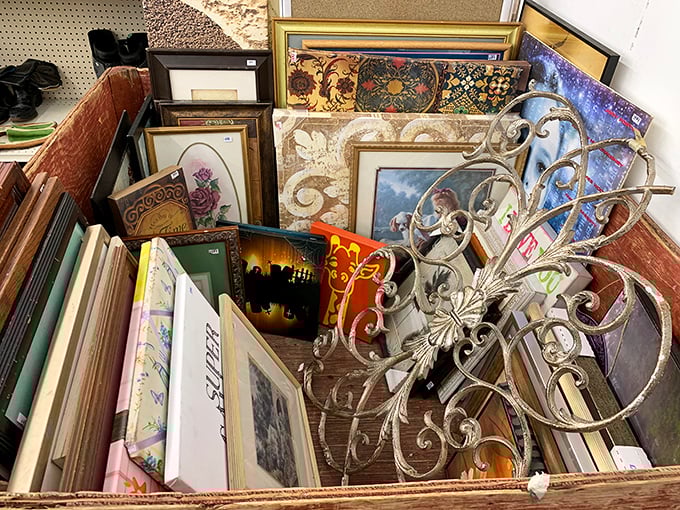 Wall art galore! From framed prints to metal sculptures, these pieces wait patiently to fill that empty space above your couch.