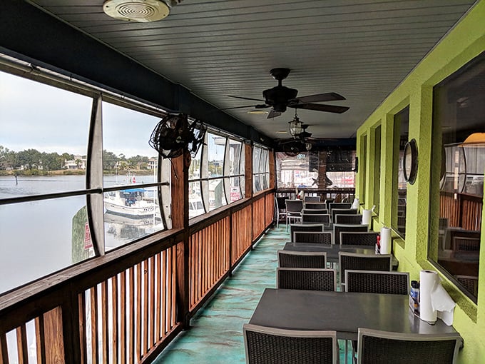 Waterfront views that make even mediocre food taste better – but thankfully, the food here needs no scenic enhancement.